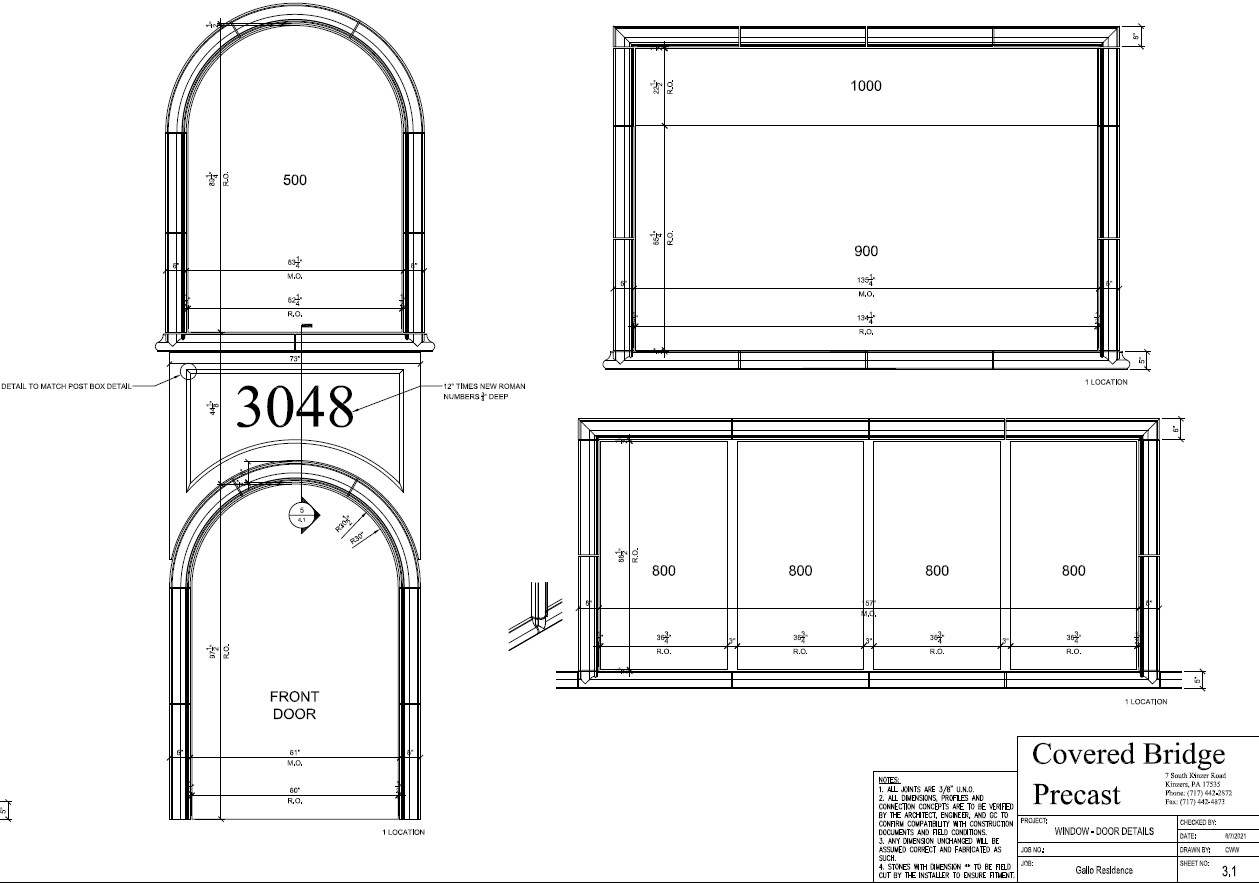 Covered Bridge Cast Stone-Architectural-Custom-Precast-Concrete